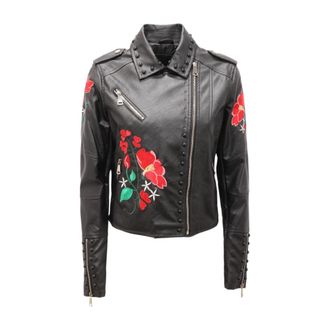 Mangano Giubbino Eco Pelle Wo Jacket - - Jackets - Damen - Schwarzk - M