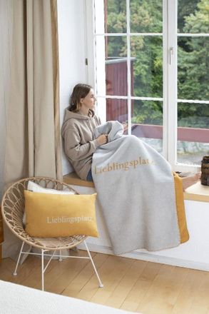 David Fussenegger [W0724] Kissenh&uuml;lle Lieblingsplatz Ocker, 60x40 cm