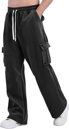 Generic Jogging Homme Pantalon Jogging Homme Pantalon Survetement Homme Confortable Classique - Pantalon Printemps Automne Homme Streetwear - &Eacute;lastique avec L