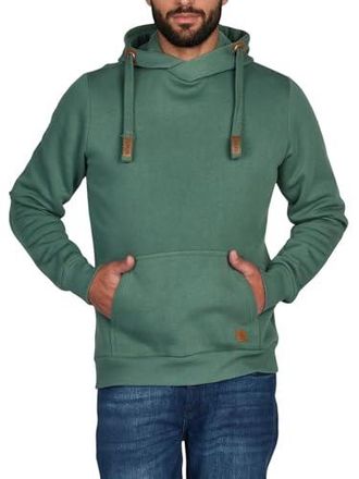 Riverso RIVNiklas Sweat &agrave; capuche pour homme Coupe droite Col crois&eacute; Gris Marron Vert Rouge Bleu Noir Beige S M L XL XXL 3XL 4XL 5XL, vert sapin, XL