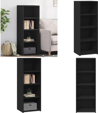vidaXL Highboard Schwarz 45x41x124 cm Holzwerkstoff - Schreibtisch - Wohnzimmer Dekoration - Regal - Aufbewahrungsschrank - Hochschrank - Home & Living