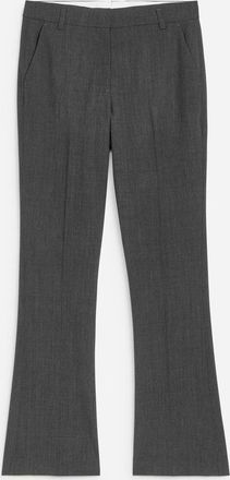 Arket Elegante Hose Aus Wollmischung -Grau