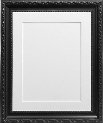 Frames by Post Bilderrahmen im Shabby-Chic-Look, Plastik, Schwarz, 14 x 11 Image Size 10 x 8 Inches