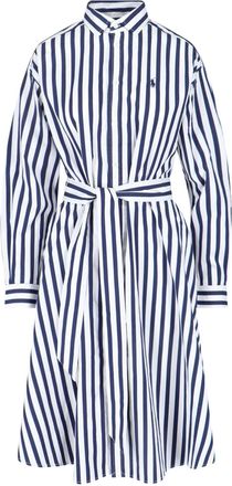 Polo Ralph Lauren Gestreiftes Midi-Hemdkleid