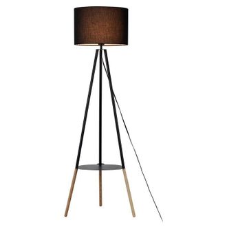 Osram Lampadaire tripode avec table basse Mandi - Noir