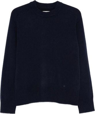 Loulou Studio Rundhalspullover - Blau