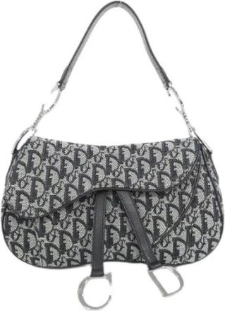Dior Sac bandouli&egrave;re Pre-owned en toile - Femme - Pre-owned - Noir - Taille: ONE Size