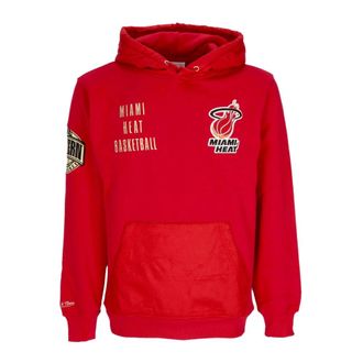 Mitchell & Ness Miami Heat Vintage Logo Hoodie - - Sweatshirts & Hoodies - Herren - Rot - S