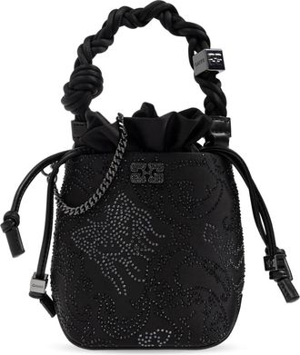 Ganni Femme, Sacs, Noir, Taille: ONE Size Sac Seau Porté Main