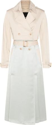 Add Femme, Manteaux, Beige, Taille: 36 FR Long Trench Coat