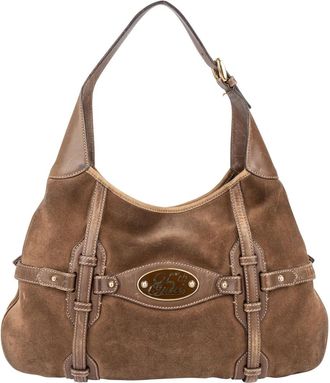 Gucci Crossbody Bags - Gucci Suede Limited 85th Edition Horsebit Handbag - Gr. unisize - in Braun - für Damen