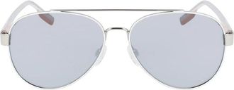 Converse Homme, Accessoires, Blanc, Taille: ONE Size Lunettes de soleil en m&eacute;tal blanc