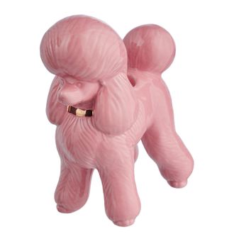 Butlers Kerzenhalter Pudel rosa 12 cm Dolomit Coco | dekorativer Kerzenst&auml;nder | s&uuml;&szlig;e Tischdeko | Beleuchtung f&uuml;r Wohnzimmer & Fenster