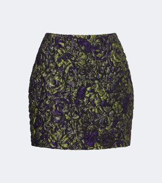 Balmain Minirock aus Cloqu&eacute;-Jacquard