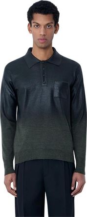 Maison Margiela Homme, Tops, Vert, Taille: S Polo &agrave; Manches Longues