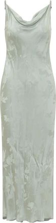 Calvin Klein Femme, Robes, Vert, Taille: 38 FR Viscose Jacquard Maxi Slip Dress