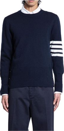 Thom Browne Herren, Strickwaren, Blau, LGröße