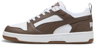 Puma Rebound V6 Low Unisex Sneaker, Puma Weißer Flacher Bronze Gummi, 37.5 EU