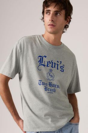 Levi's T Shirt Graphique Boxy - Homme - Gris / Heather Grey - XL