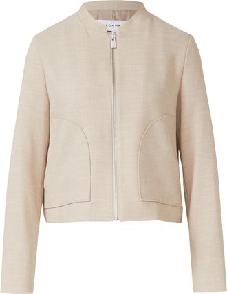 Comma Strukturierte Jacke mit aufgesetzten Taschen