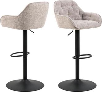 ebuy24 Brooke Barhocker Drehfunktion, Gaszylinder, beige