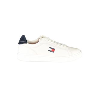Tommy Hilfiger Wei&szlig;e Leder Herren Sneaker - - Shoes - Herren - Wei&szlig; - 40 EU