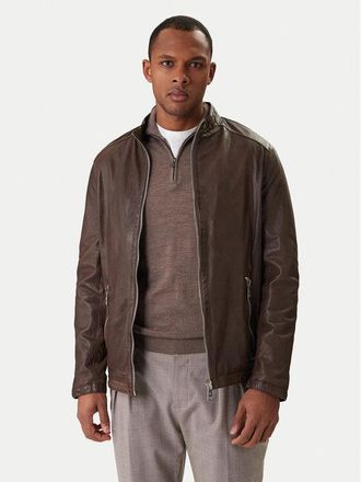 Milestone Lederjacke Oliverio 611099 60770 Braun Regular Fit