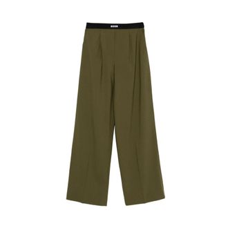 Msgm Palazzo Hose - - Trousers - Damen - Gr&uuml;n - S