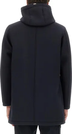 Herno Viscose Parka Jacket - Blue