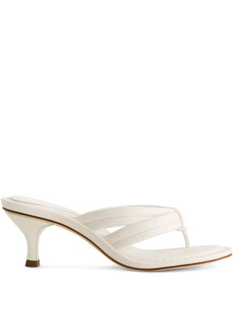 Bernardo Bernardo 1946 strappy heeled mules - Wei&szlig;
