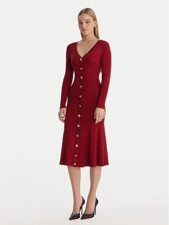 Guess Strickkleid W6RK02 Z3700 Rot Regular Fit