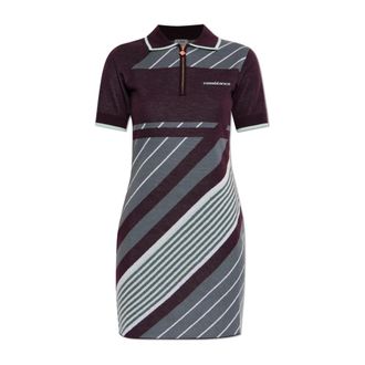 Casablanca Wollkleid mit Logo - - Dresses - Damen - Rot - M