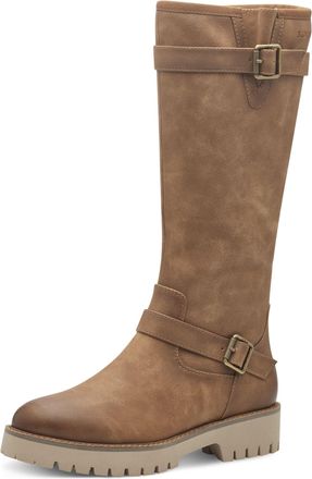 s.Oliver Damen Langschaftstiefel Winter gefüttert, braun, (COGNAC), 37