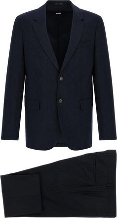 HUGO BOSS Knielanges Kleid - Blau
