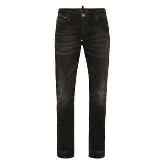 Philipp Plein Homme, Jeans, Noir, Taille: W30 Super Jeans droits