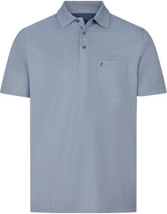 Ragman Poloshirt Basic (1-tlg) Poloshirt - Baumwolle - Atmungsaktiv - Dezentes Jacquard-Muster
