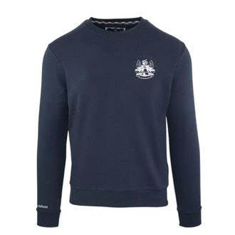 Aquascutum Sweatshirt f&uuml;r Herren, Rundhalsausschnitt, Regul&auml;r (Marine)