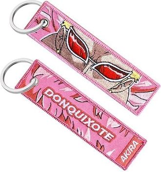 Generico Anime Donquixote Doflamingo Straw Hat Pirates Porte-clés Orange Unisexe Fans Anime Fans One Piece