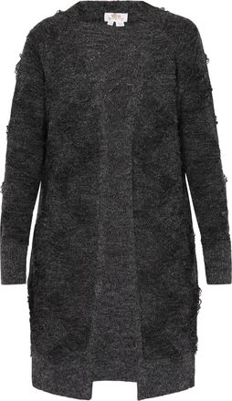 Usha Strickjacke Damen Anthrazit-Melange