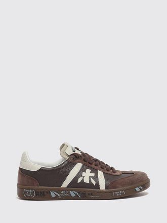 Premiata Bonnie Sneaker aus Leder und Wildleder mit seitlichem Maxi-Logo