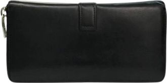 Saint Laurent Portefeuille long vintage doccasion (bi-pli) - Femme - Pre-owned - Noir - Taille: ONE Size