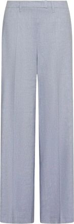 Marella Femme, Pantalons, Bleu, Taille: 34 FR Wide Pantalons