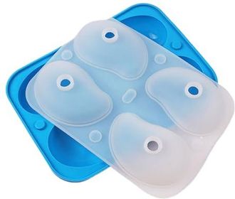 Generic Sghtil Moules &agrave; mousse en silicone | Moules &agrave; savon 3D en forme de mangue - Moules &agrave; chocolat &agrave; 4 cavit&eacute;s pour mariage, vacances, planificateurs, blog