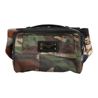 Dolce & Gabbana Camouflage Patchwork Logo G&uuml;rteltasche - - Bags - Herren - Mehrfarbig - ONE SIZE