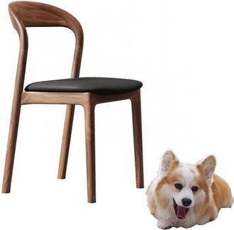 Generic Elegante Esszimmerstühle Holzbeine für einen zusammenhängenden und stilvollen soliden Stuhl Keine Versammlung erforderlich, einsatzbereites Küchenbüro