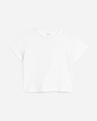 Arket T-Shirt Mit Rundhalsausschnitt -Wei&szlig;