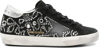 Golden Goose Low-Top Sneaker - Super Star Sneakers With Soft Suede Upper - Gr. 36 (EU) - in Schwarz - für Damen