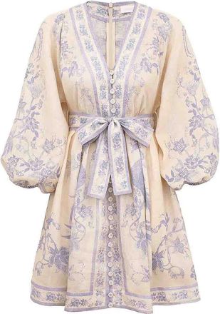 Zimmermann Robe Courte - Cr&egrave;me