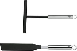 WMF Profi Plus Crepes Zubeh&ouml;r 2-teilig, Crepes Wender mit Crepes Verteiler, Pancake Maker, Cromargan Edelstahl, Kunststoff, sp&uuml;lmaschinengeeignet