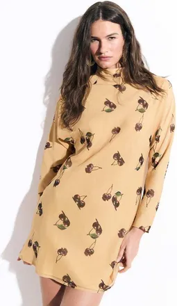 Asos Chiffon-Minikleid mit Fledermaus&auml;rmeln und Kirschprint-Multi
